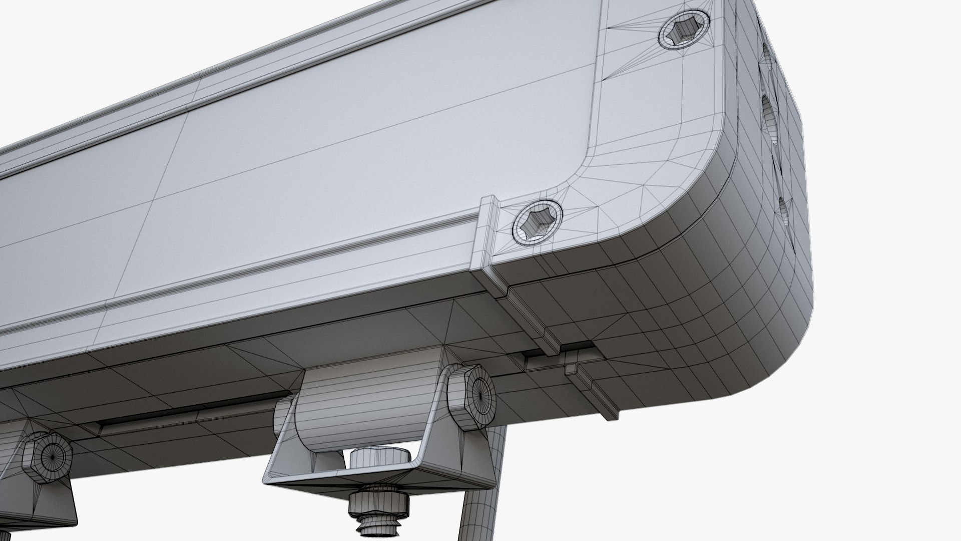 Medium Amber LED Light Bar 3D Model - TurboSquid 2140514