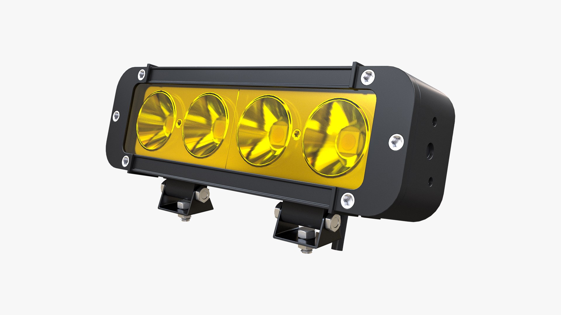 Medium Amber LED Light Bar 3D Model - TurboSquid 2140514