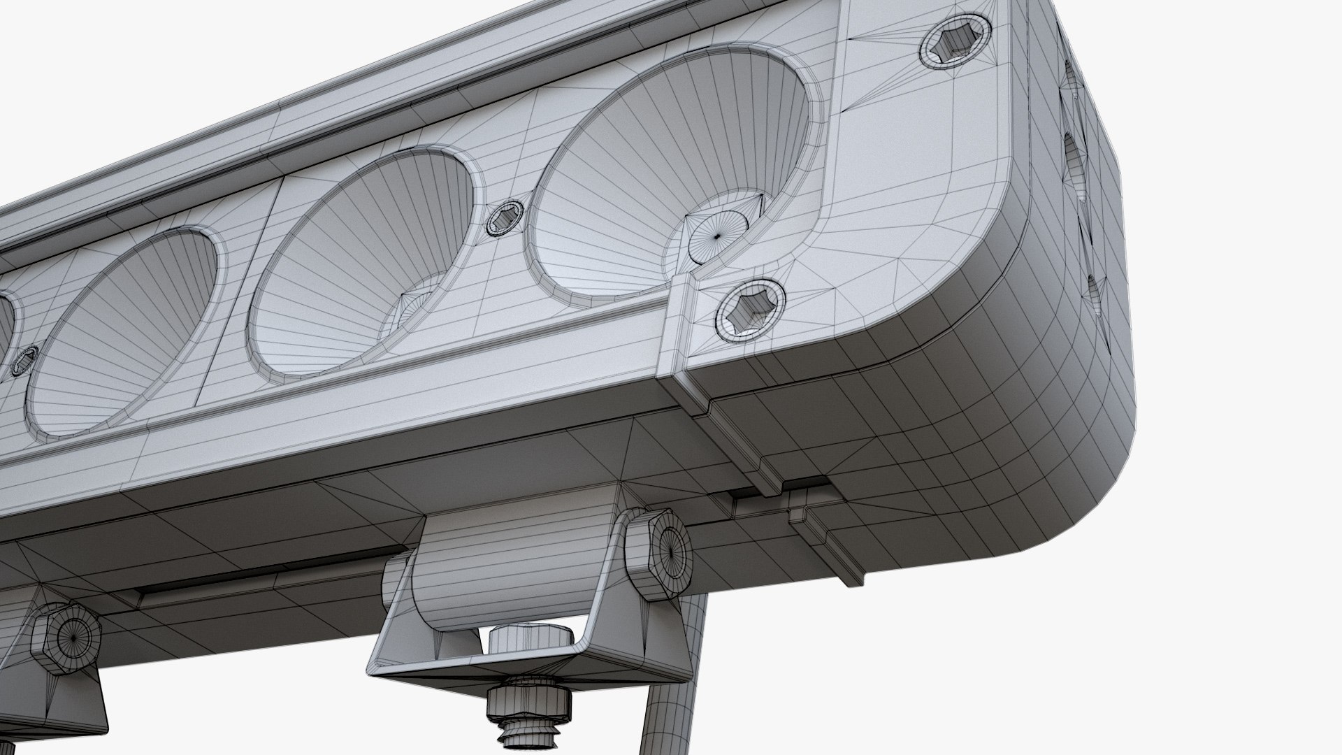 Medium Amber LED Light Bar 3D Model - TurboSquid 2140514