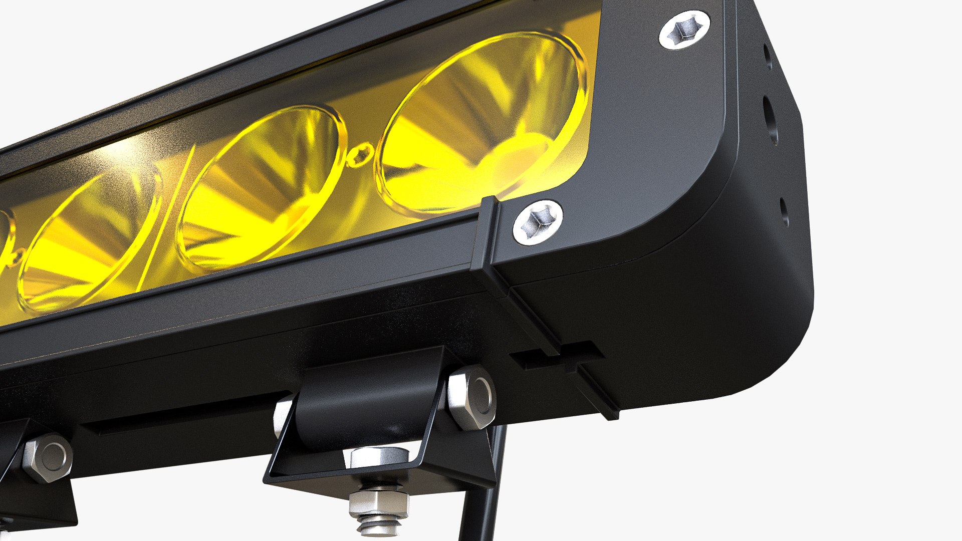Medium Amber LED Light Bar 3D Model - TurboSquid 2140514