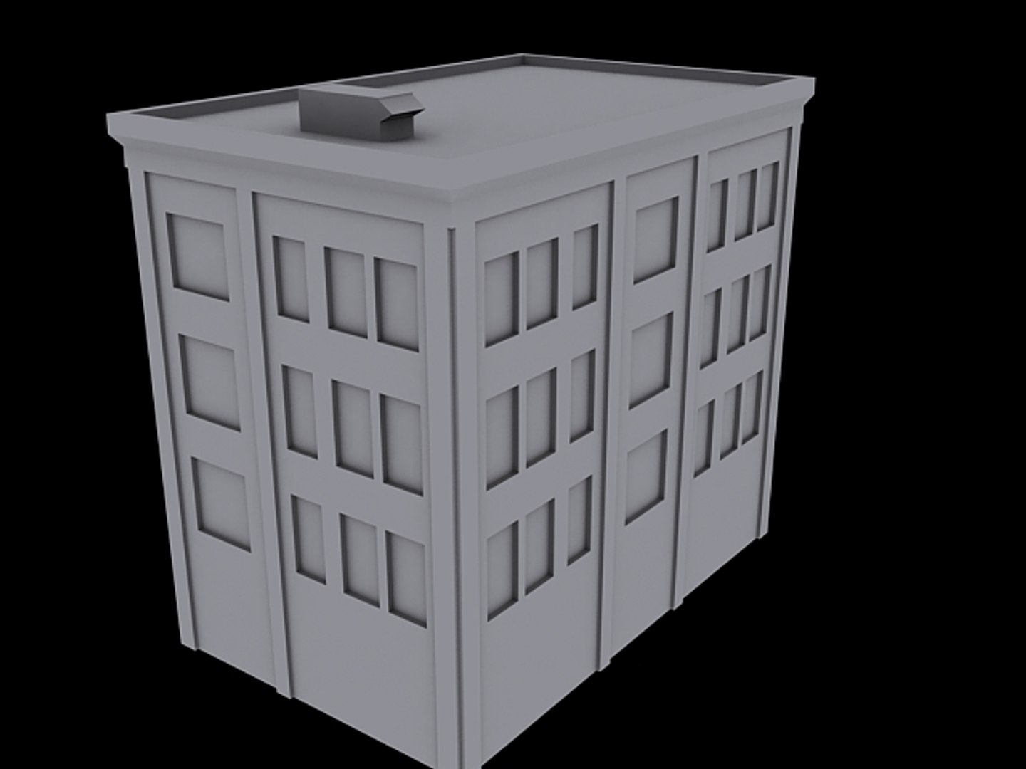 Free Apartment Building 3d Model