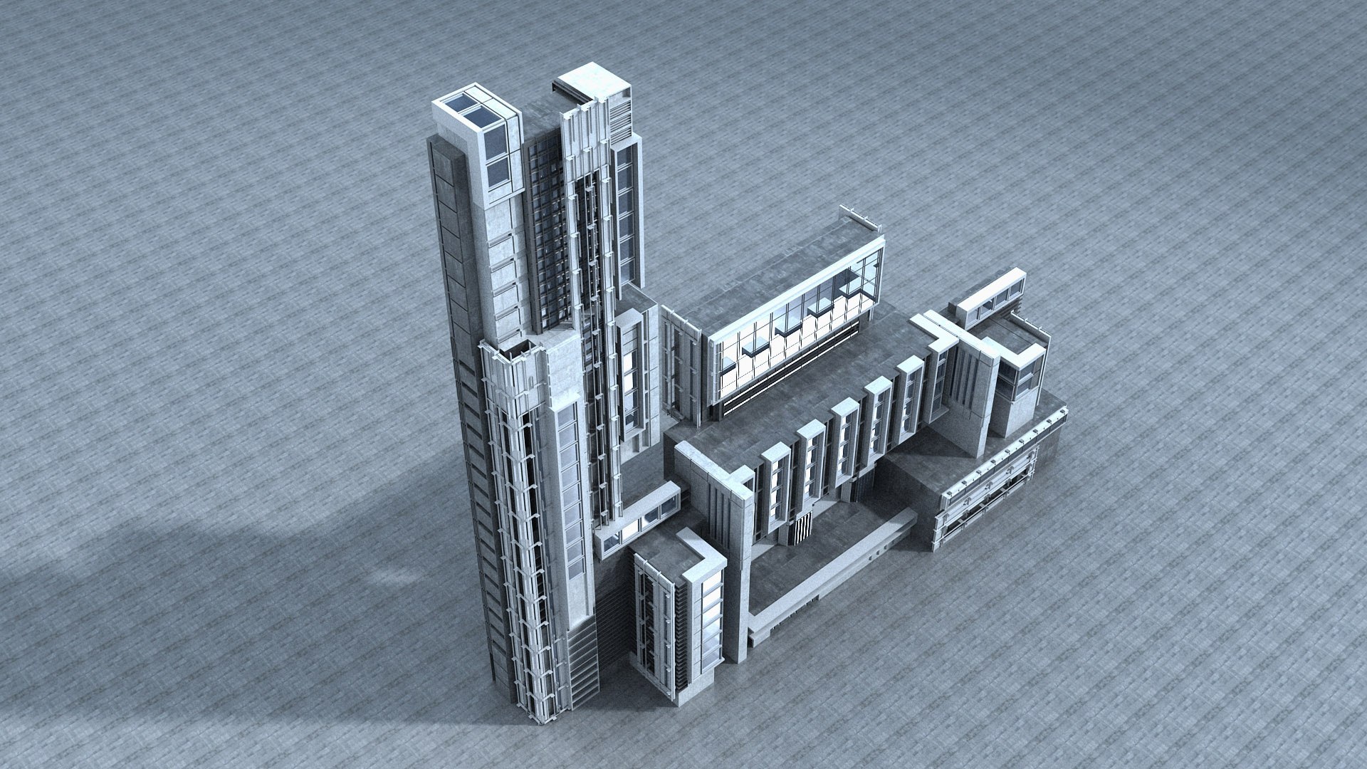 Future Building 036 3D Model - TurboSquid 2293650