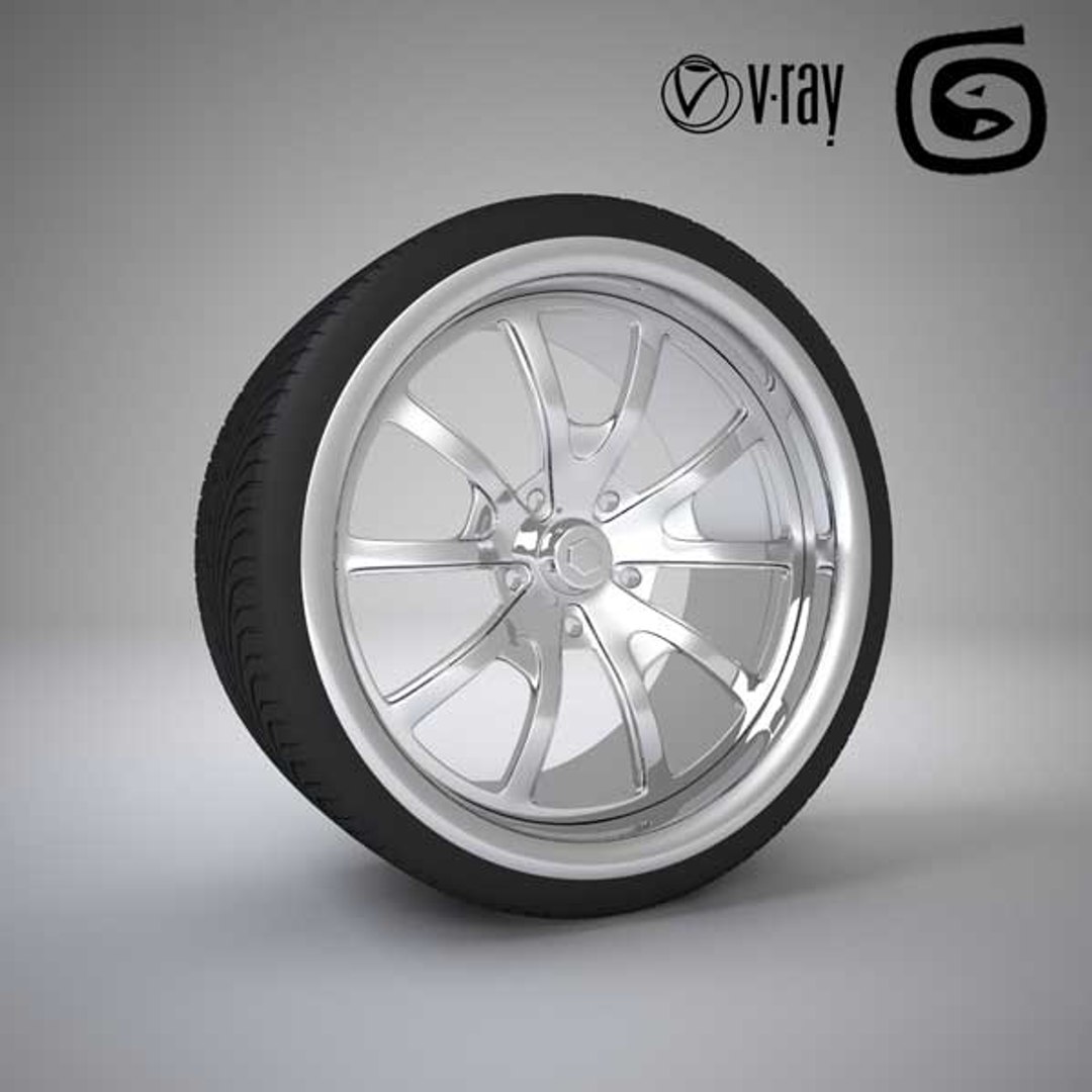 wheel 3d max