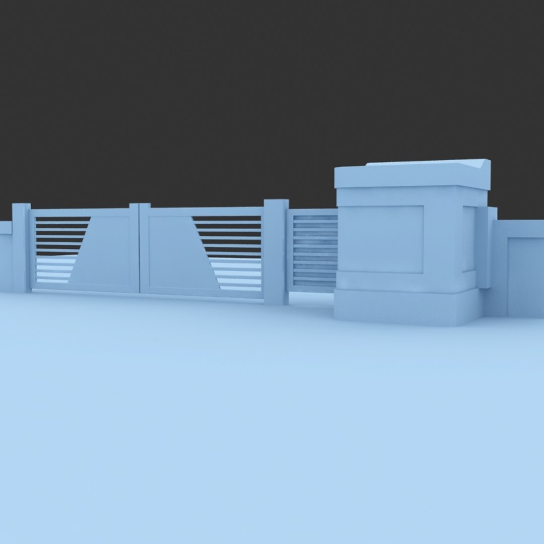 Fence Gate 3d Max