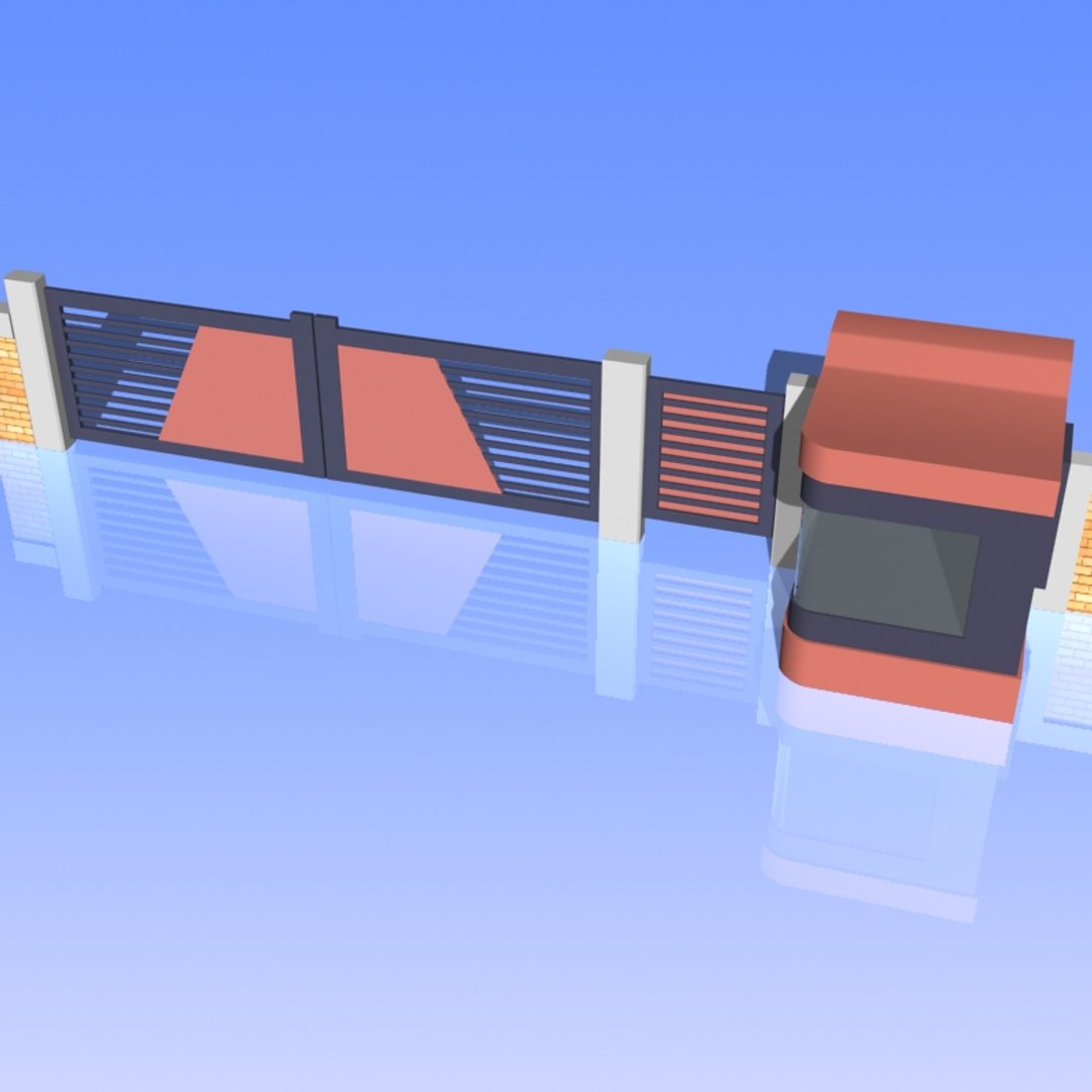 Fence Gate 3d Max