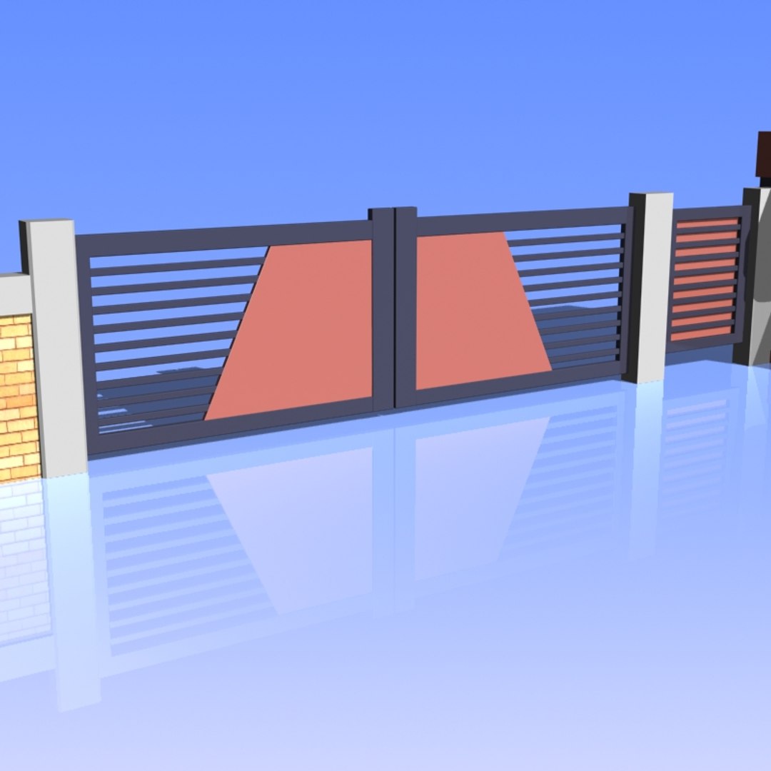 Fence Gate 3d Max