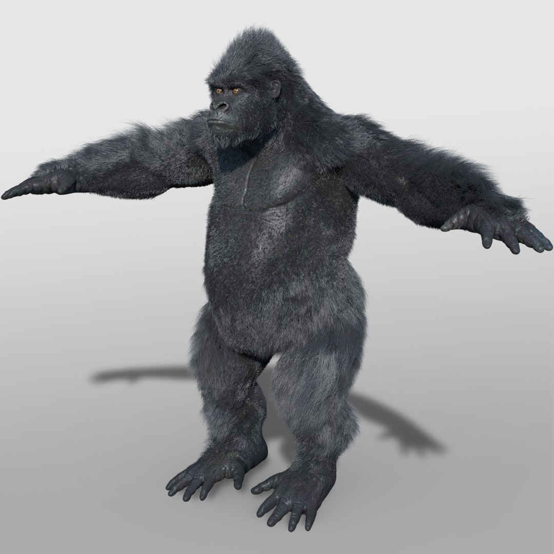 3ds Max Gorilla Rigged
