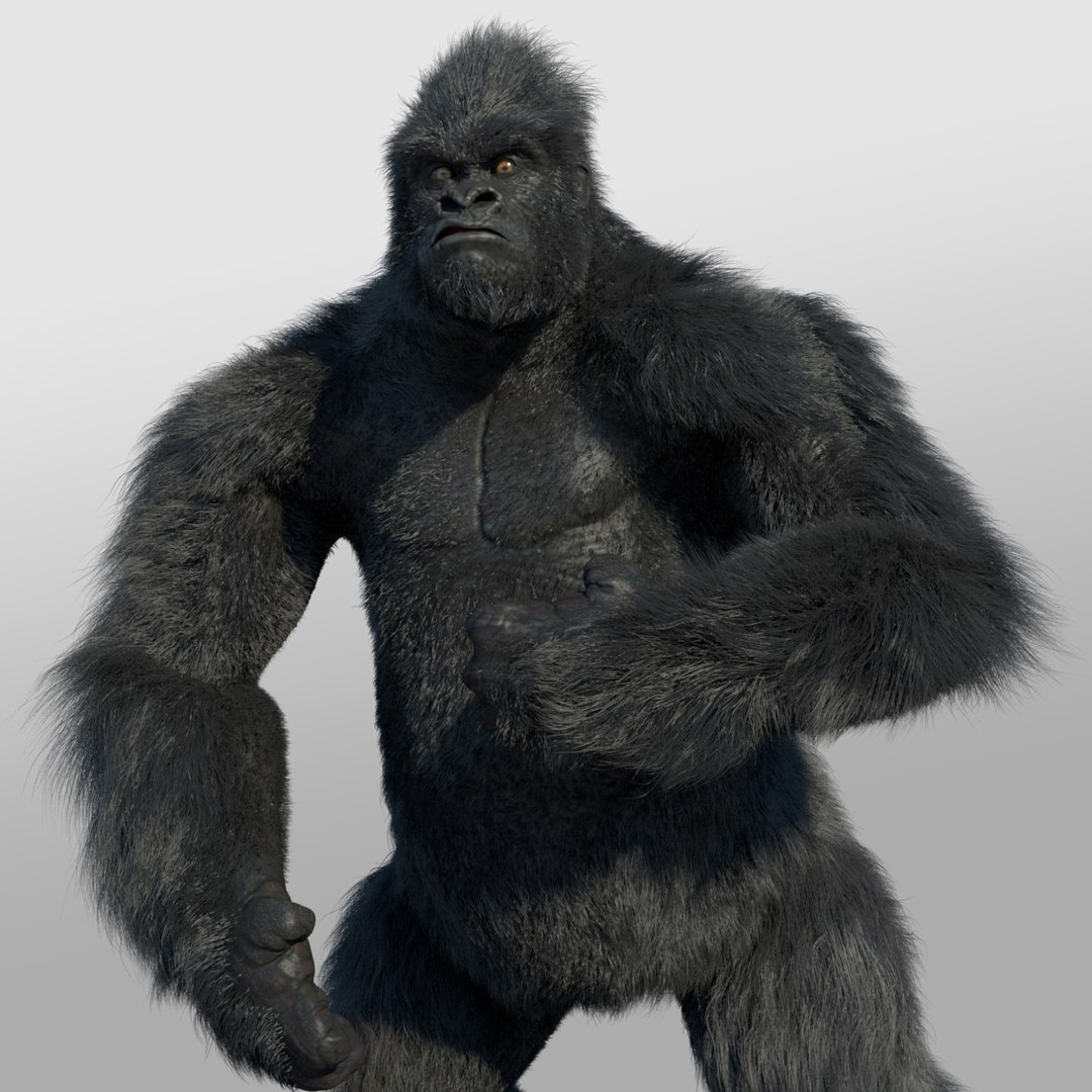 3ds Max Gorilla Rigged