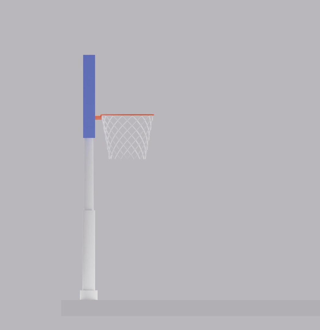 Cartoon Simple Basketball Hoop 3D Model - TurboSquid 1586120