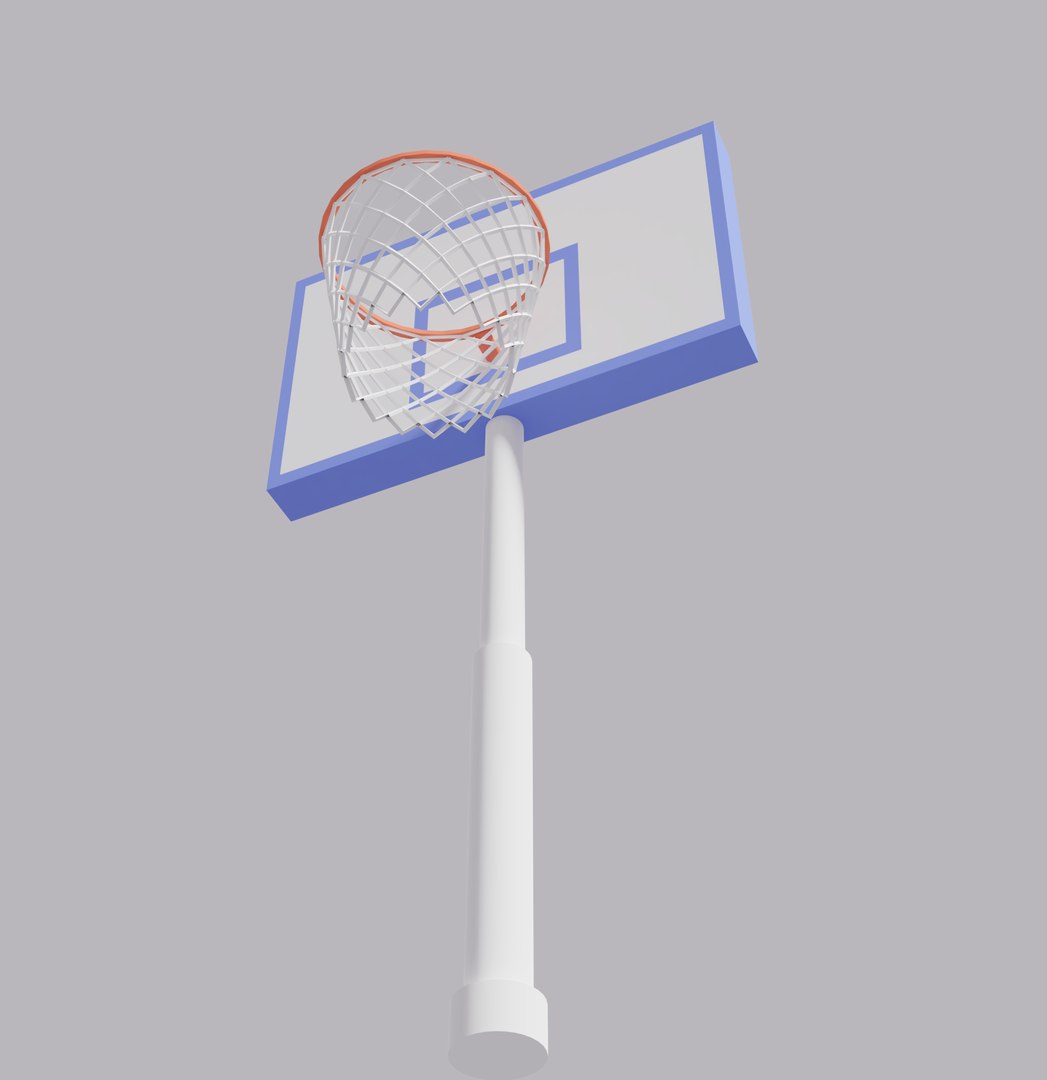 Cartoon Simple Basketball Hoop 3D Model - TurboSquid 1586120