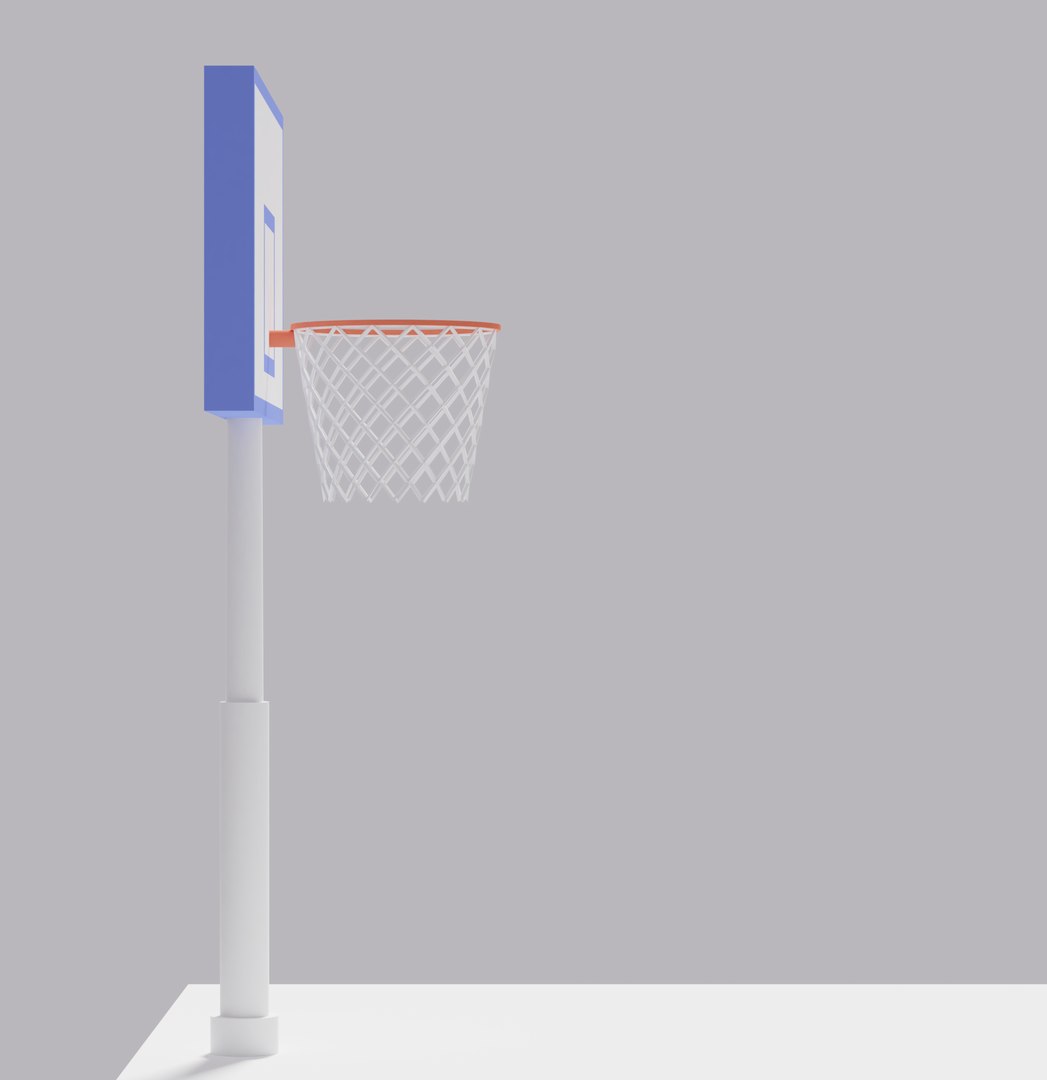 Cartoon Simple Basketball Hoop 3D Model - TurboSquid 1586120