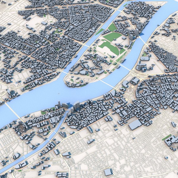 modelo 3d Ciudad de El Cairo, Egipto - TurboSquid 2309482