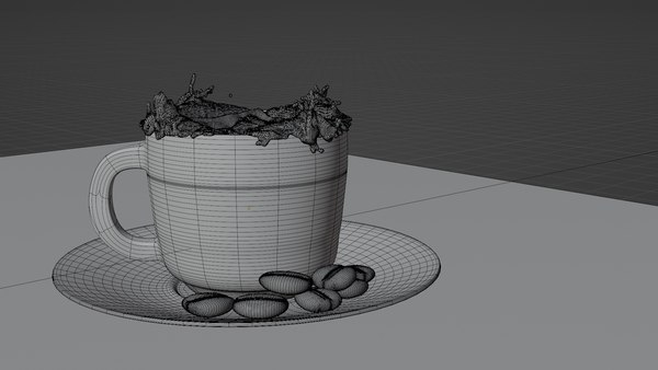 3D coffee cup model with coffee - TurboSquid 1833922