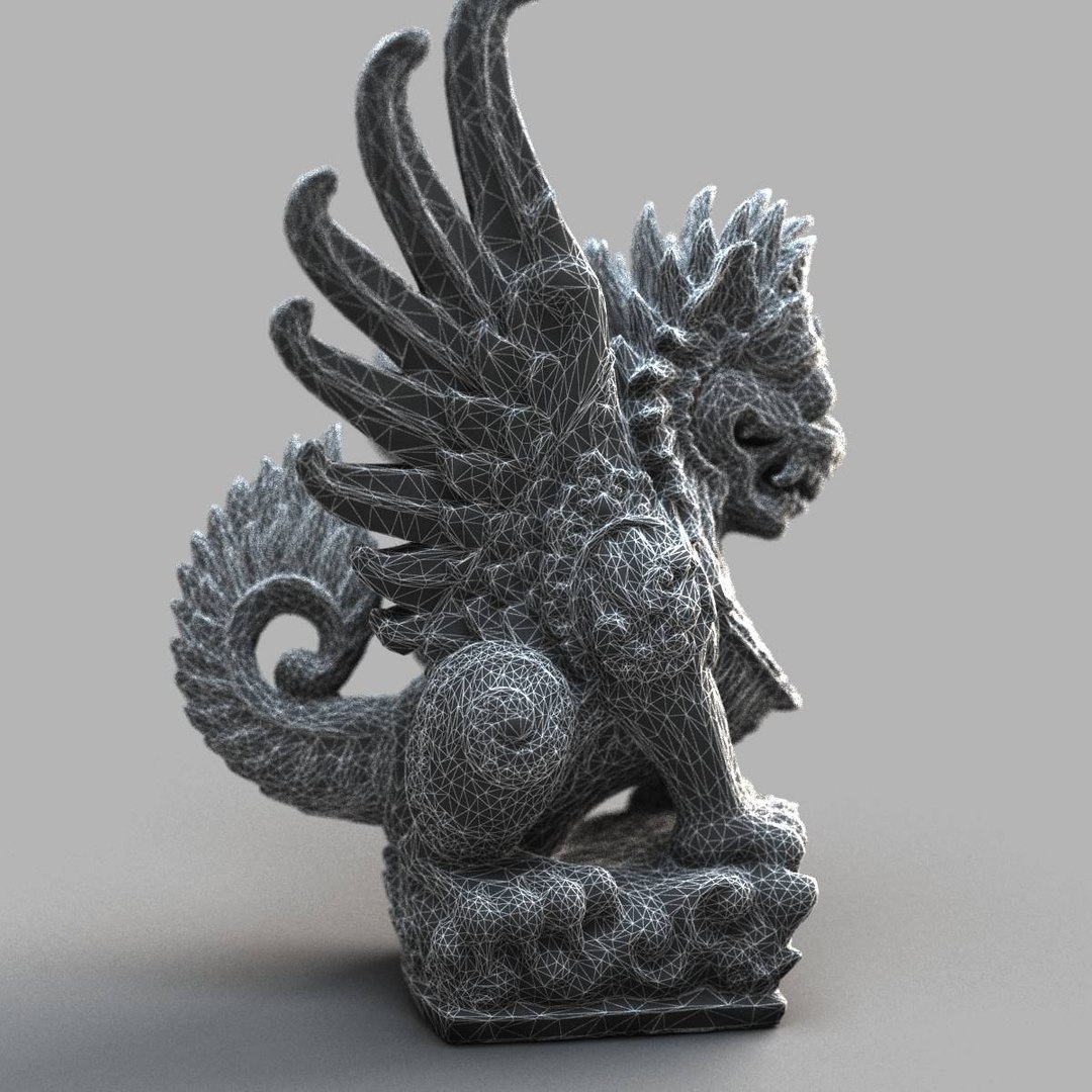 3D Bali Sculpture Model - TurboSquid 1287019