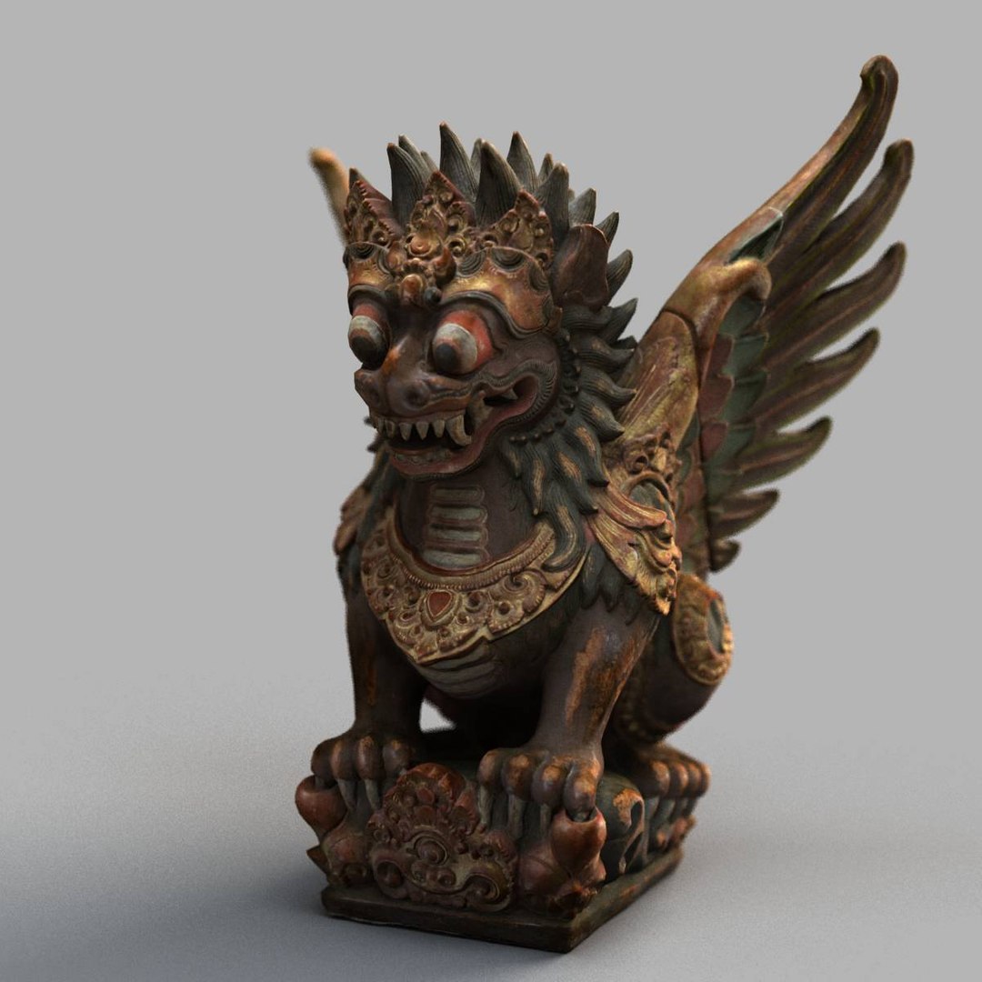 3D Bali Sculpture Model - TurboSquid 1287019