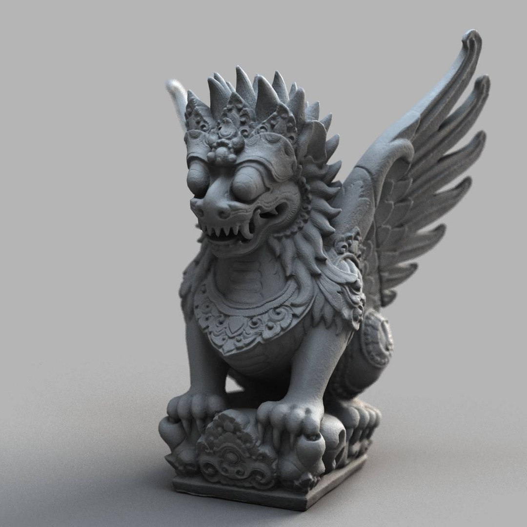 3D Bali Sculpture Model - TurboSquid 1287019