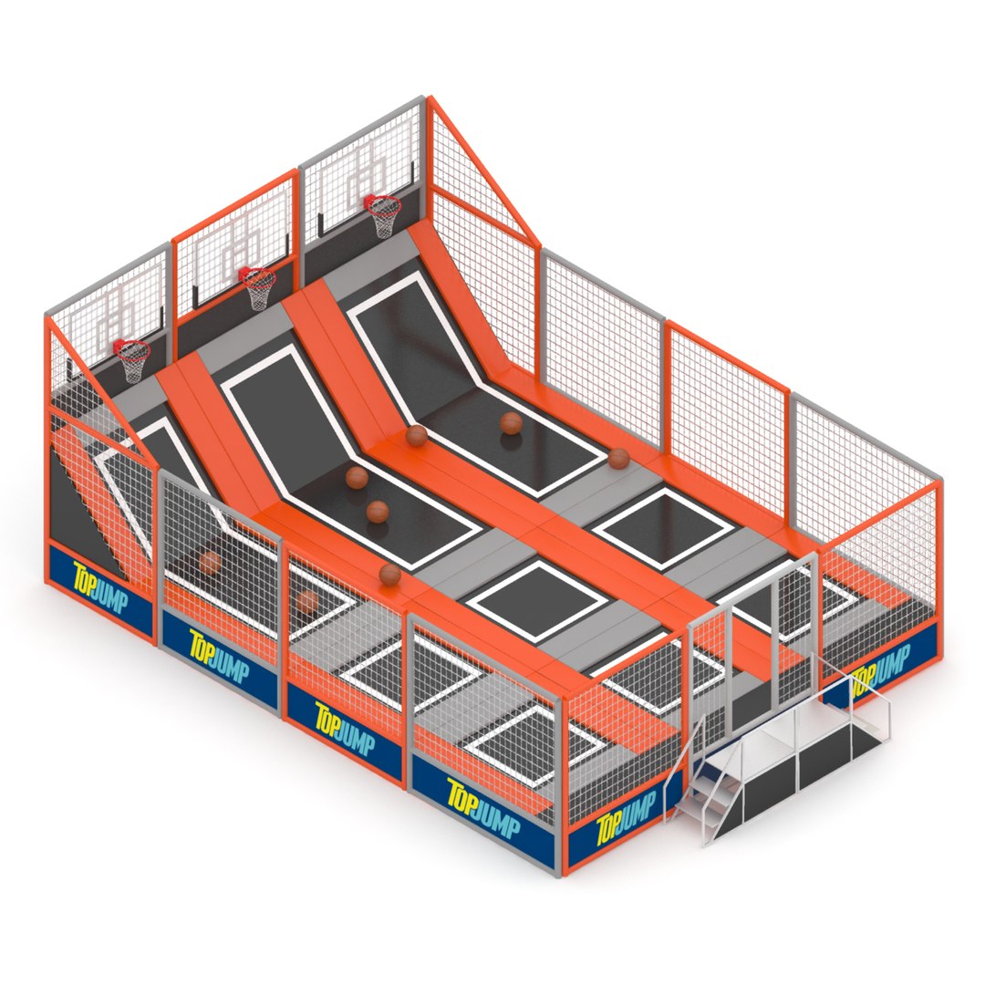 Trampoline 3D Model - TurboSquid 2068896
