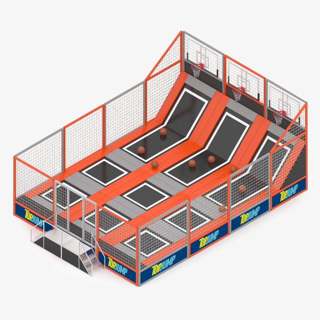 Trampoline 3D Model - TurboSquid 2068896