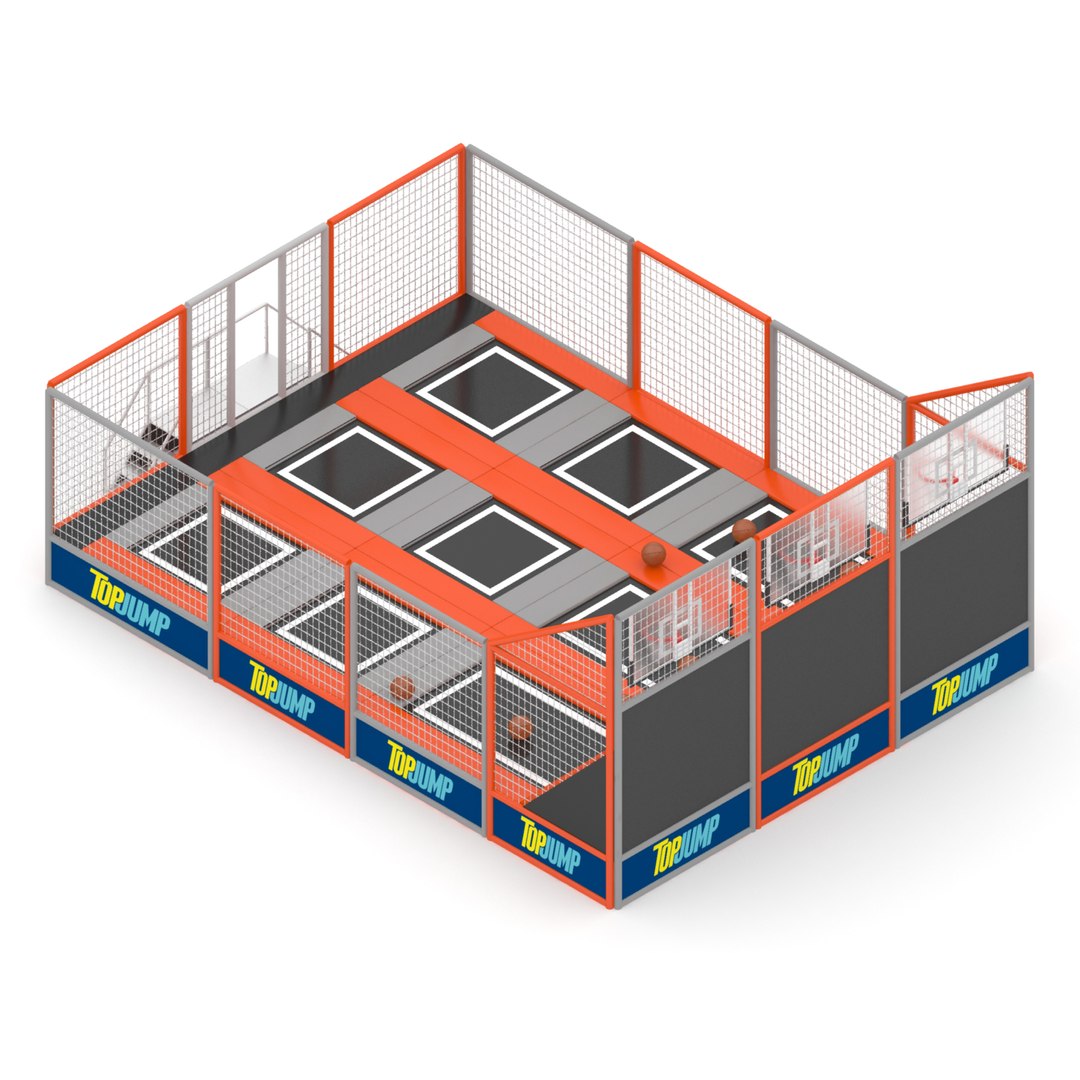 Trampoline 3D Model - TurboSquid 2068896