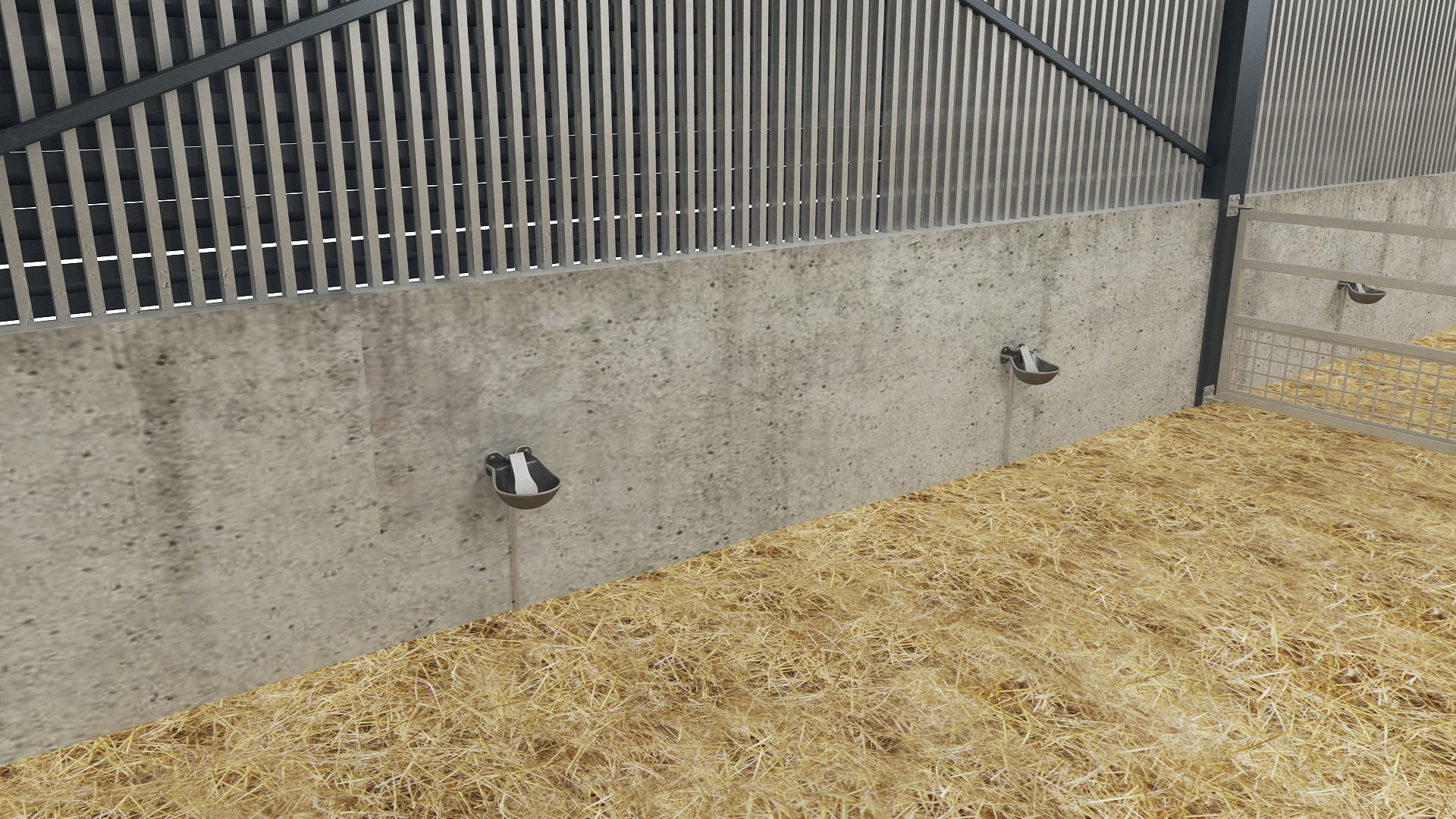 3D Sheep Barn Empty - TurboSquid 2349447