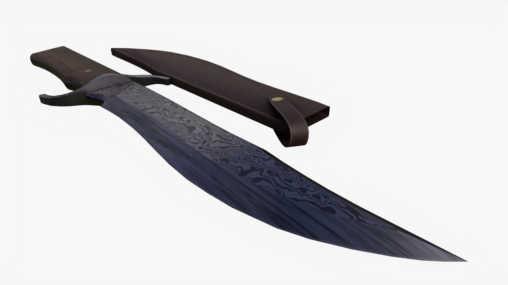 3D Game Ready Damascus Steel Dagger model - TurboSquid 1771943