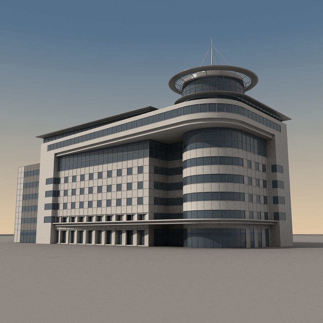 modern building 3d model