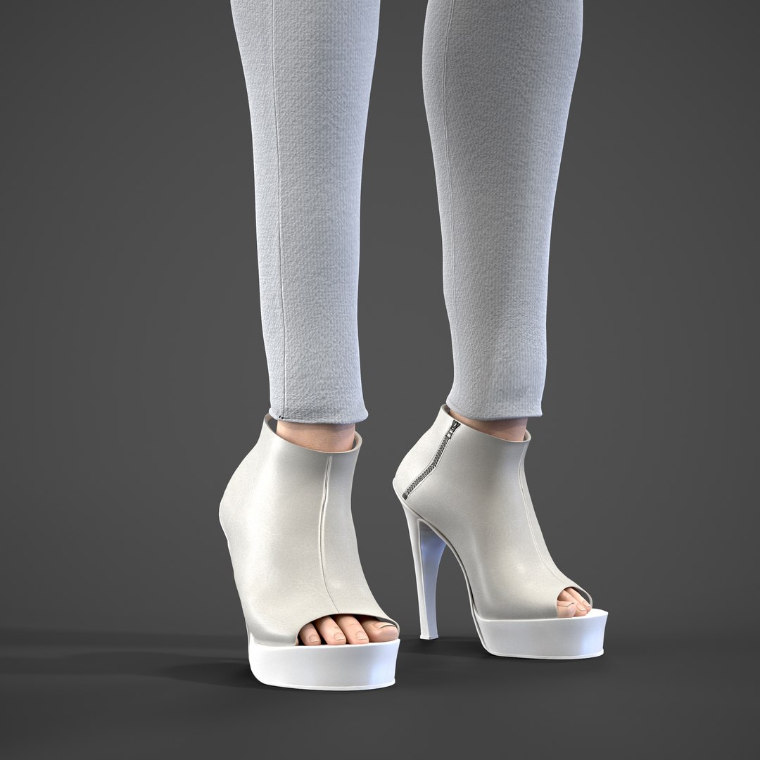 3D Female Woman Character Kenzie I 35 Poses Mega Pack Model ...