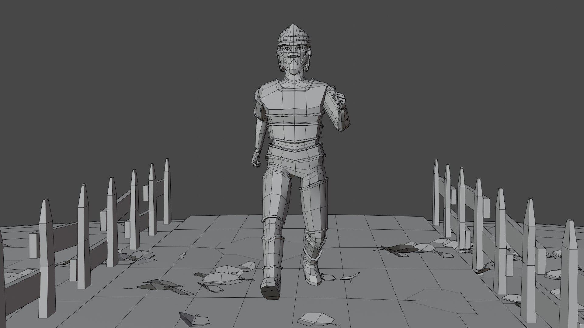Low Poly Character Armory 3D model - TurboSquid 2095556