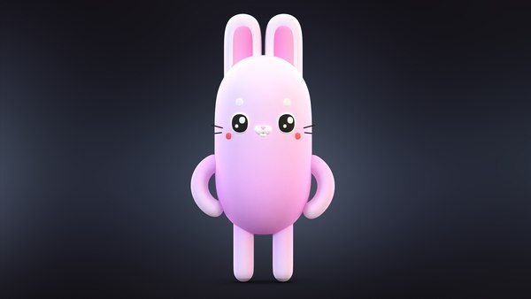 3D модель Мультфильм Bubble Bunny Rabbit - TurboSquid 1633003