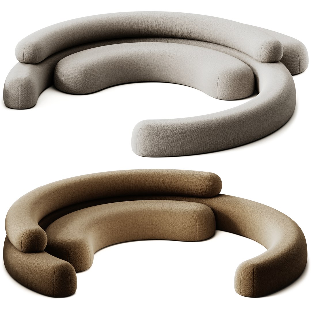 3D Adrenalina Nefelibata 6 Modular Sofa - TurboSquid 2300356