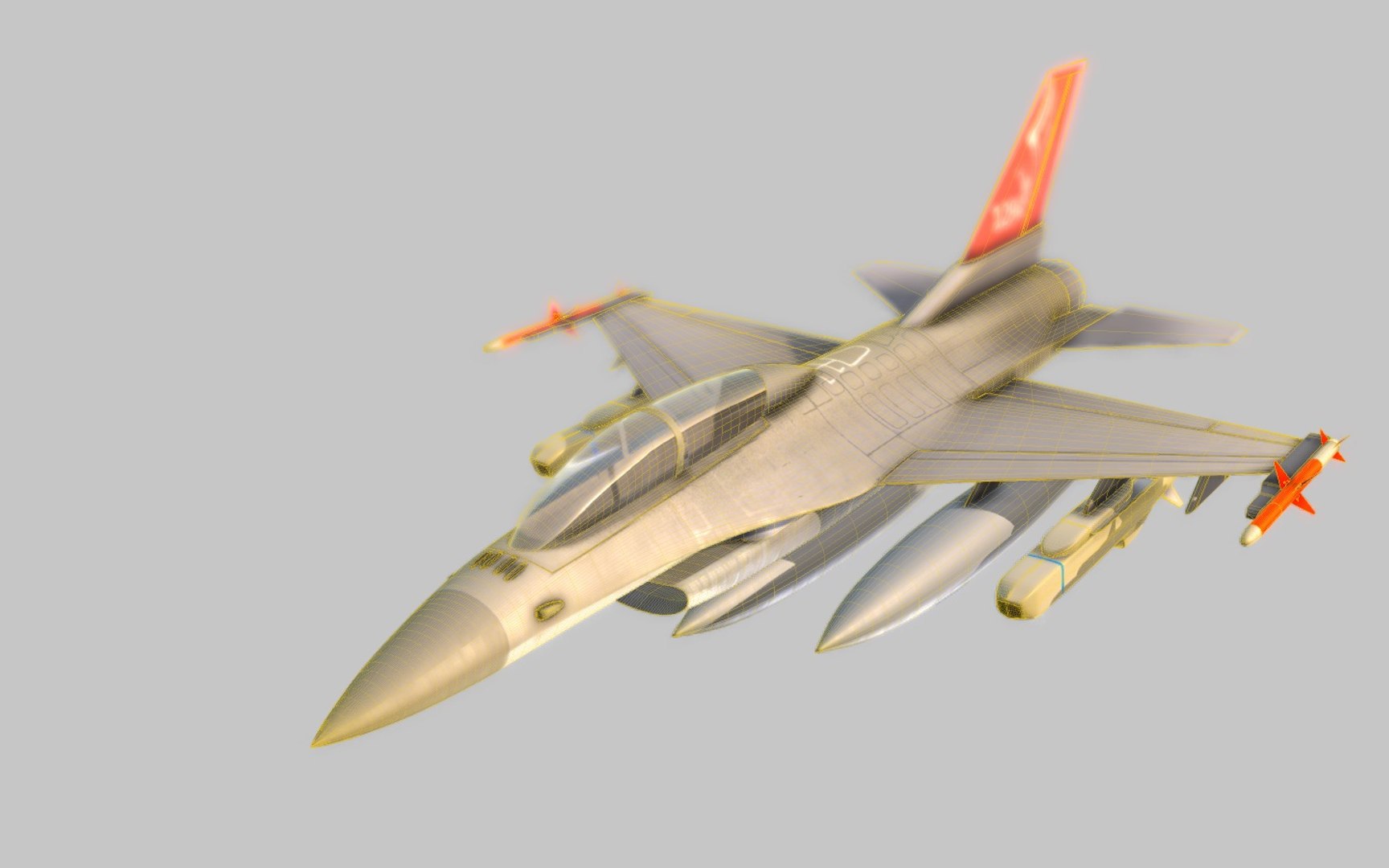 3D F-16 Fighter Model - TurboSquid 1434662