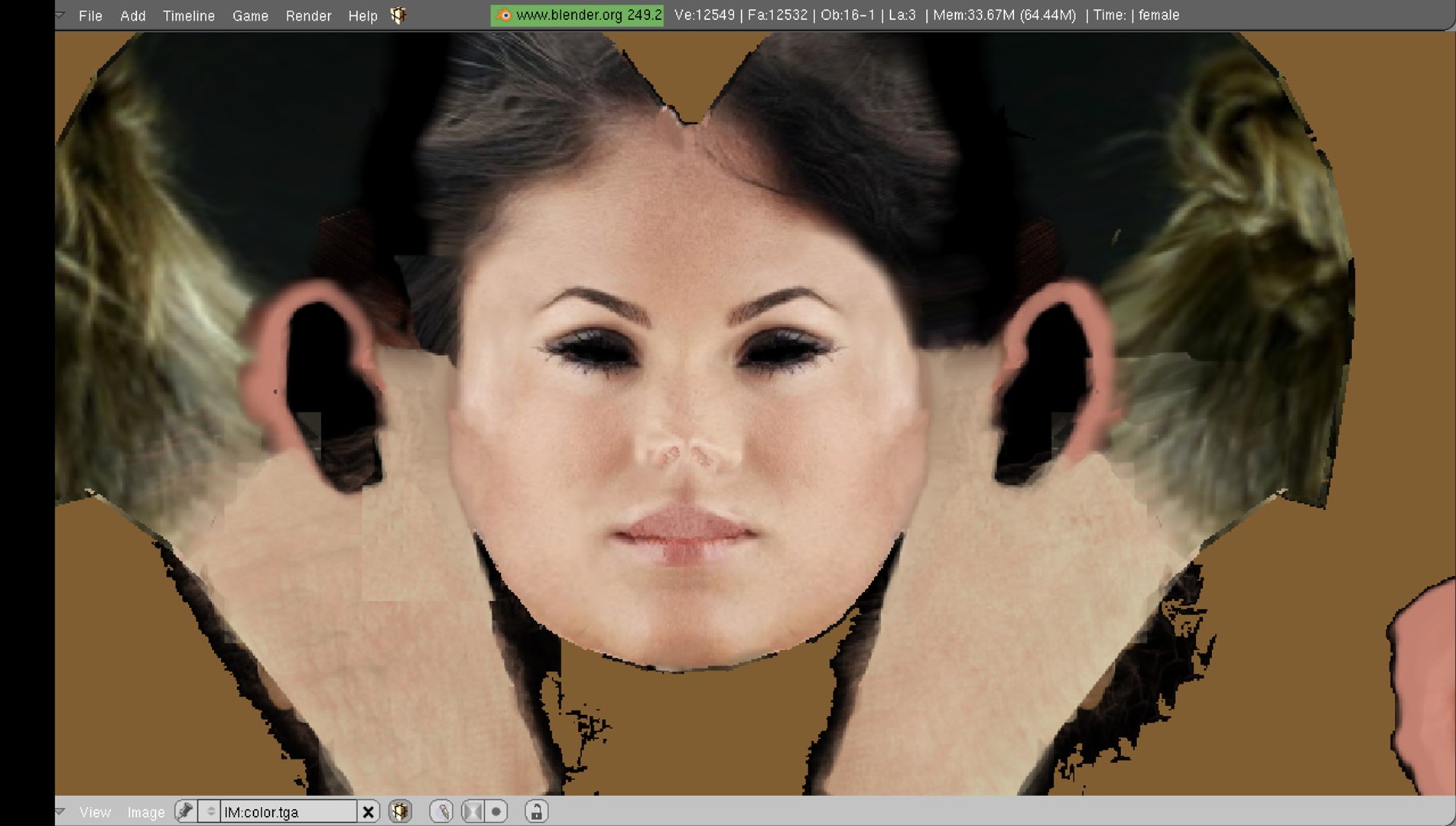 Free Female Bump Spec 3d Model