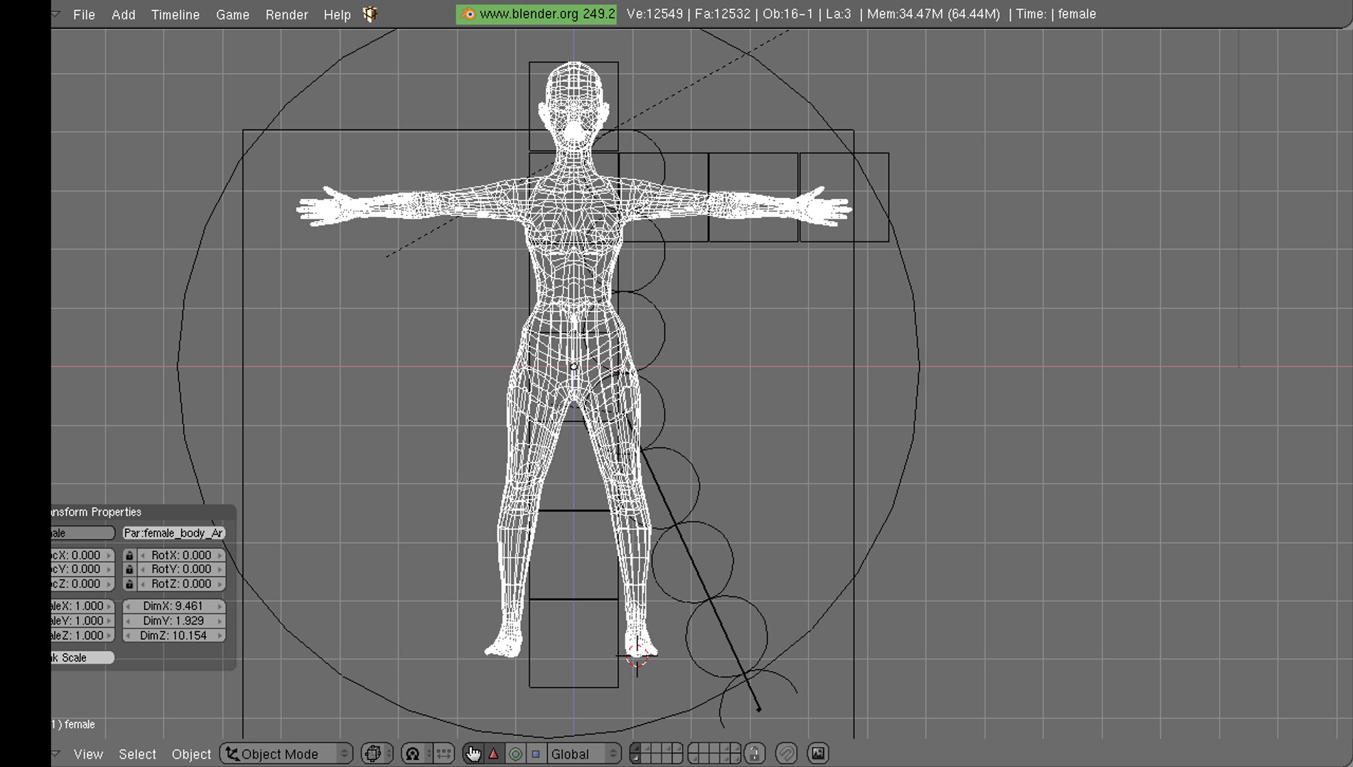 Free Female Bump Spec 3d Model