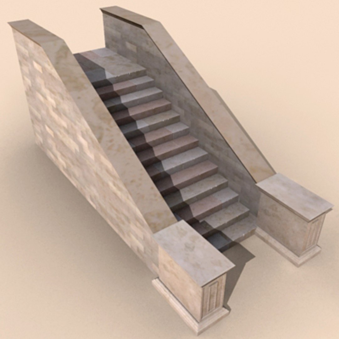 3d perron stair roman