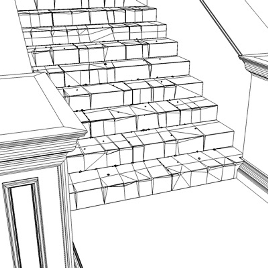 3d perron stair roman