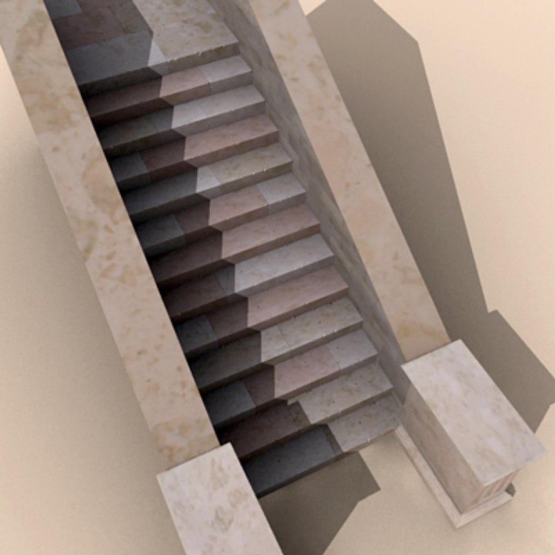 3d perron stair roman