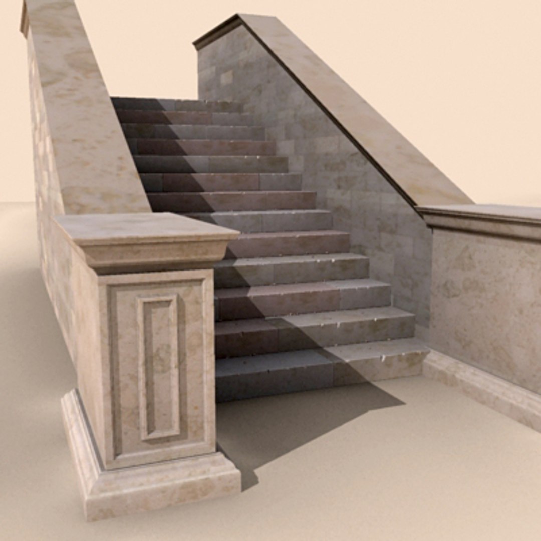 3d perron stair roman