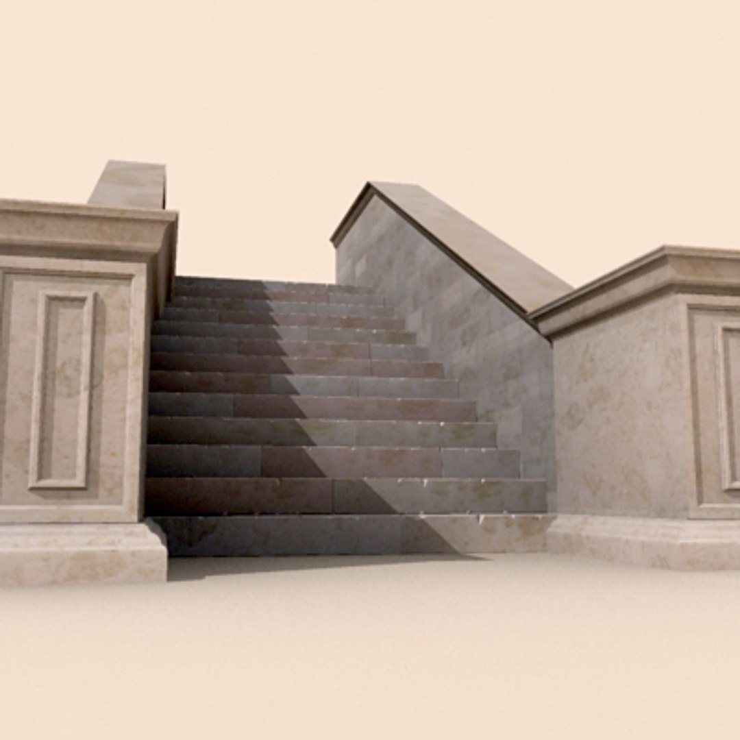3d perron stair roman