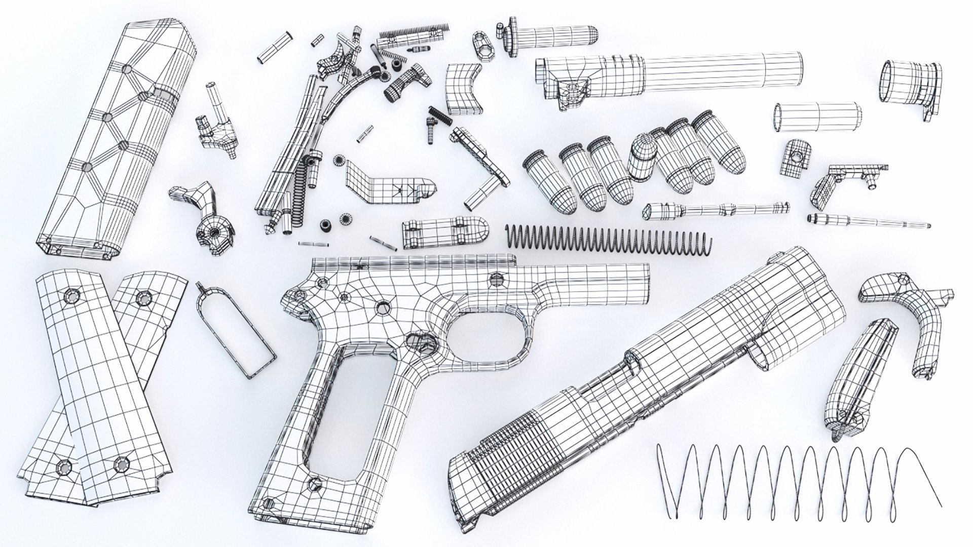 Colt 1911 3D - TurboSquid 1436015