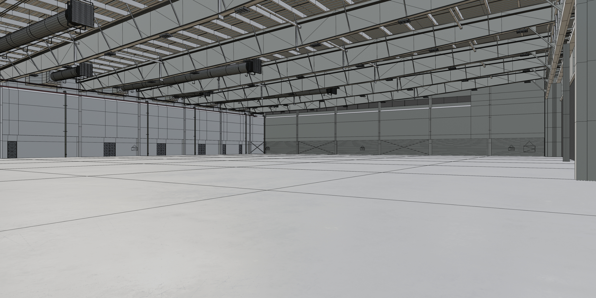 Interior hangar 3D model - TurboSquid 1676318