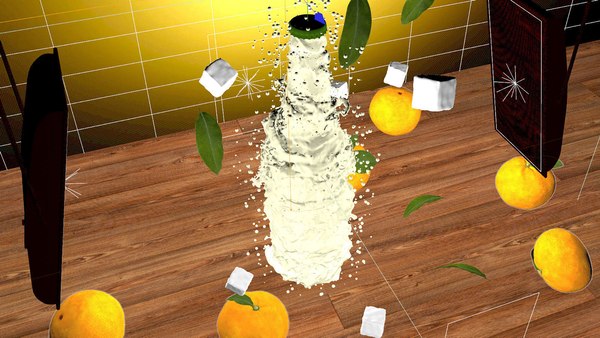 modelo 3d Splash de refresco de naranja animado - TurboSquid 1731630