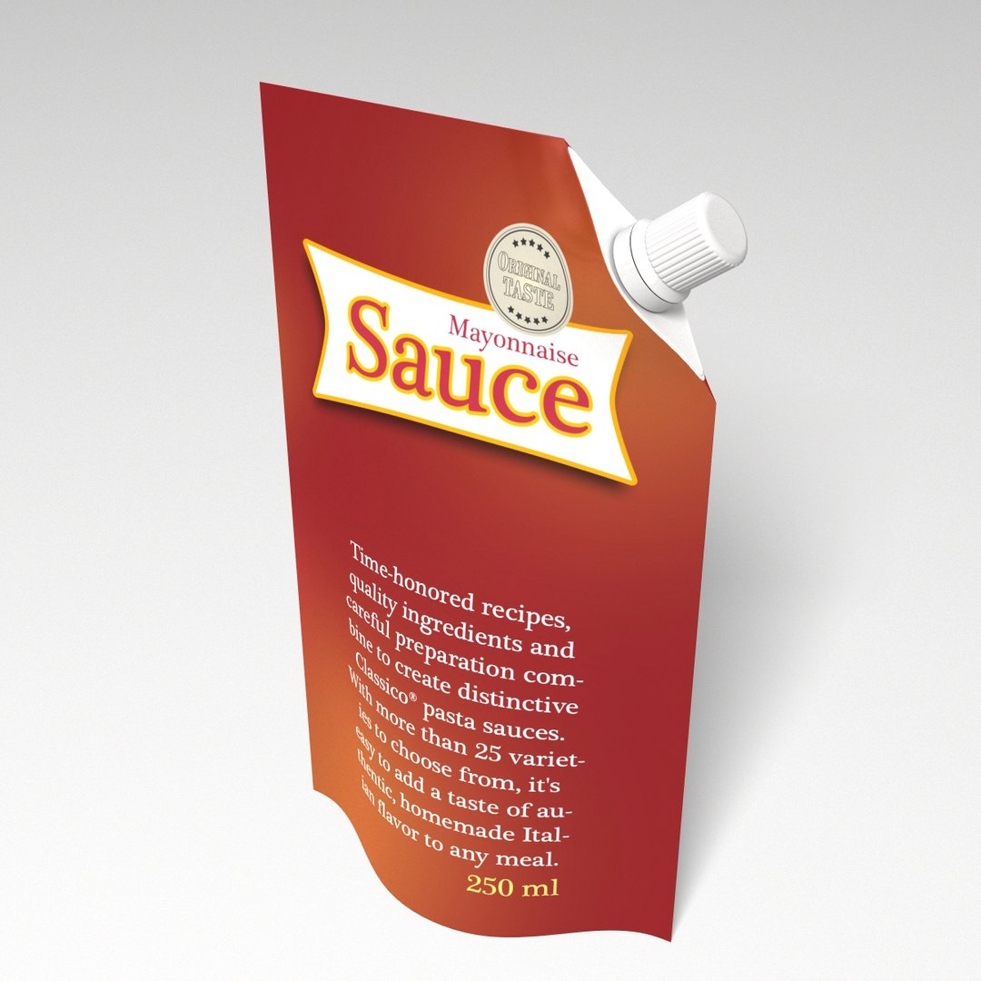 3d Model Packages Sauces