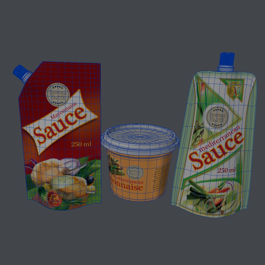 3d Model Packages Sauces
