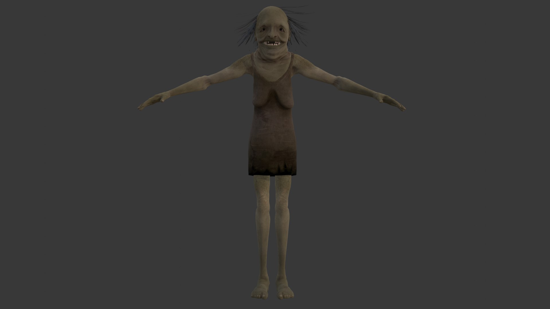 3D Scary Granny - TurboSquid 2258303