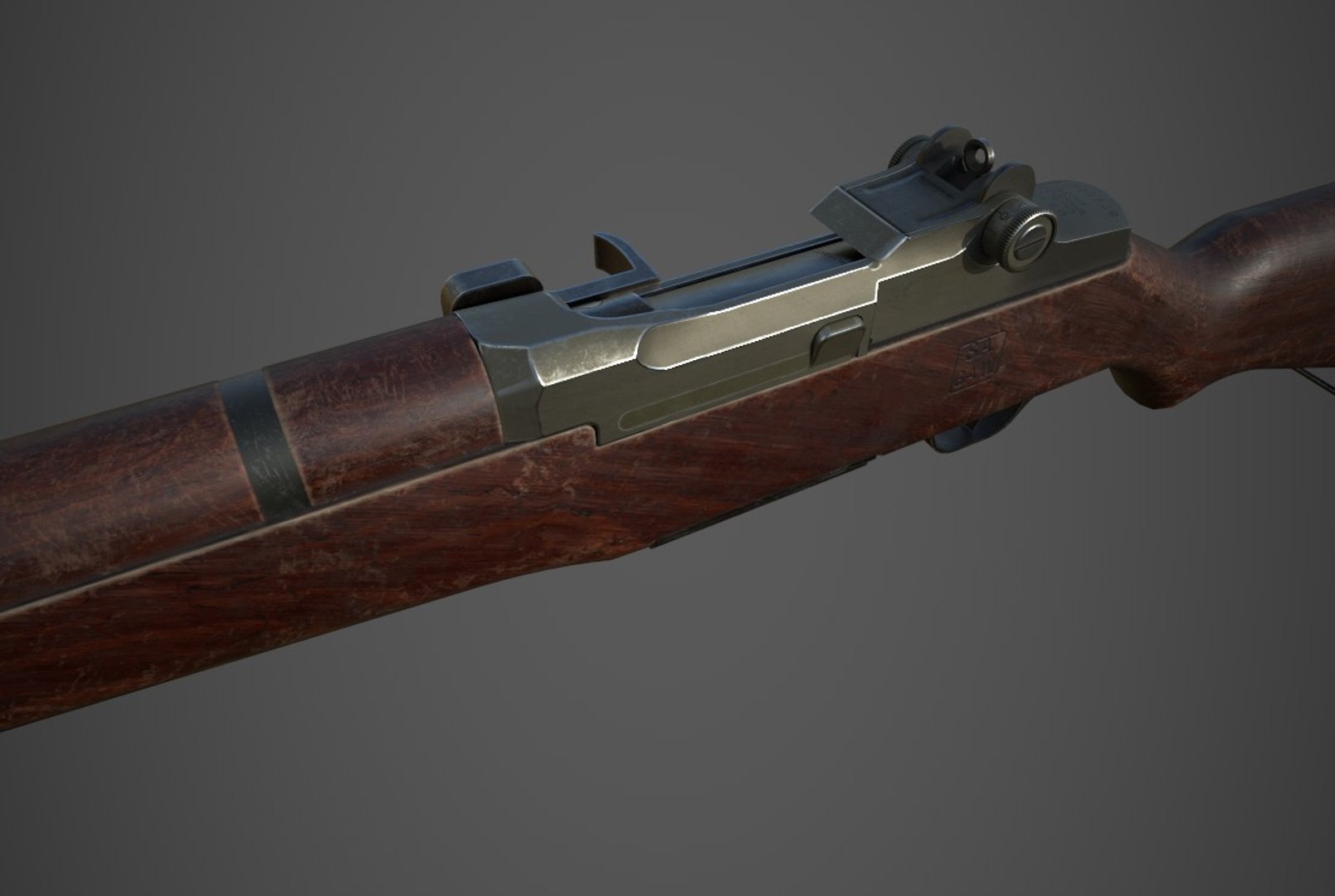 M1 Garand Rifle Model - TurboSquid 1614876