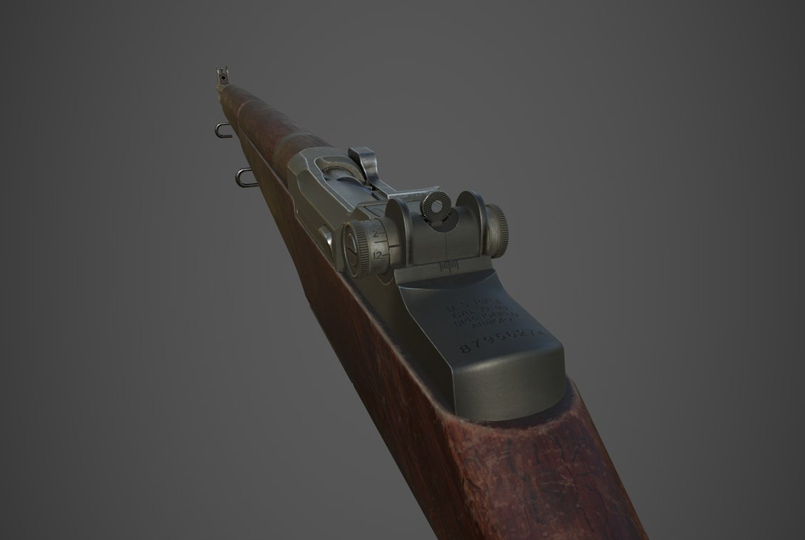 M1 Garand Rifle Model - TurboSquid 1614876