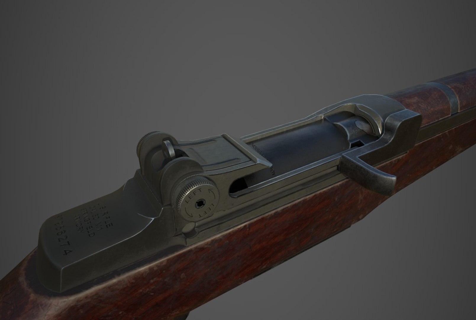 M1 Garand Rifle Model - TurboSquid 1614876