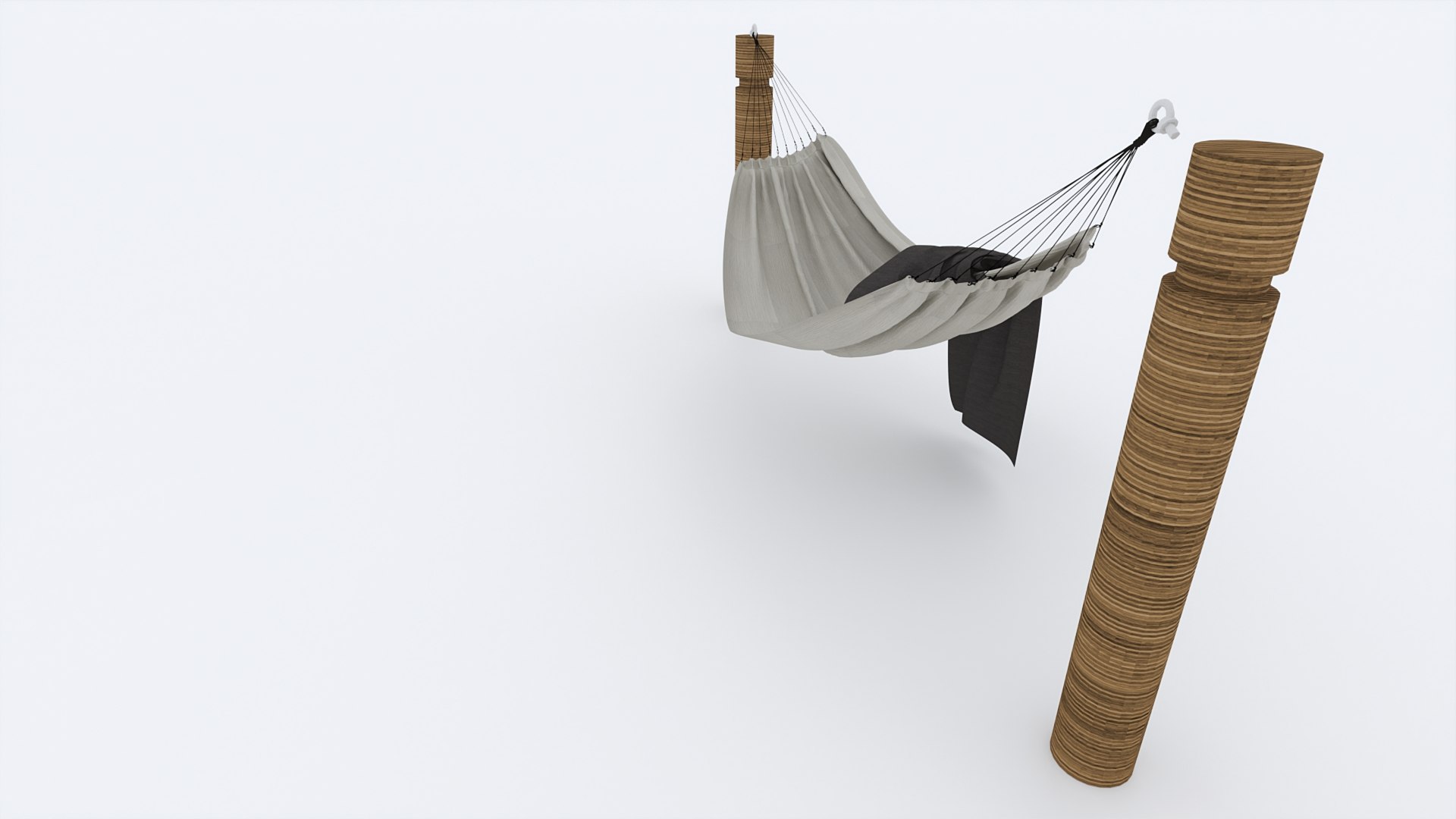 3D Hammock Model - TurboSquid 2161068