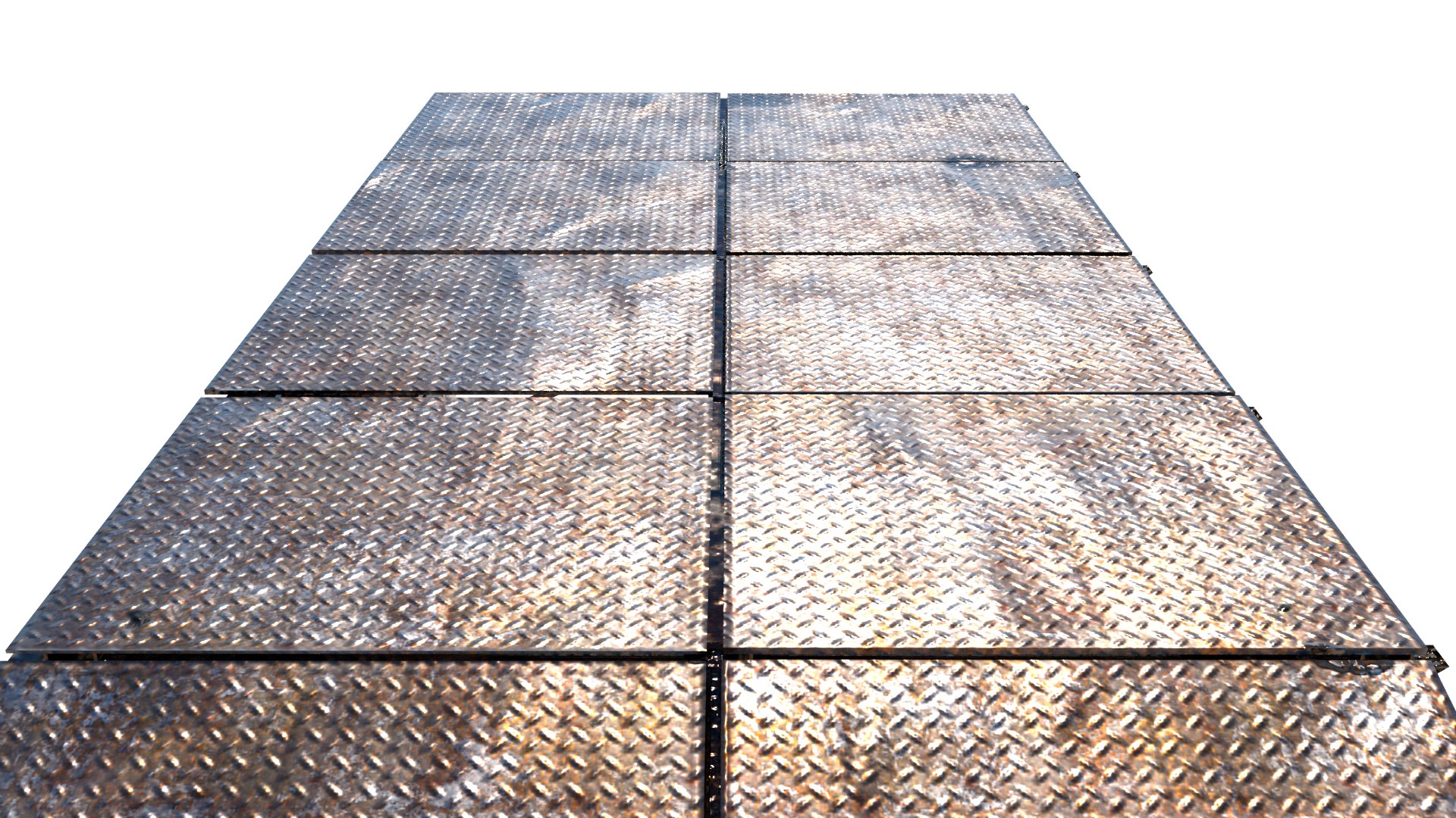 3D Model Old Metal Army Pontoon Bridge - TurboSquid 2070803