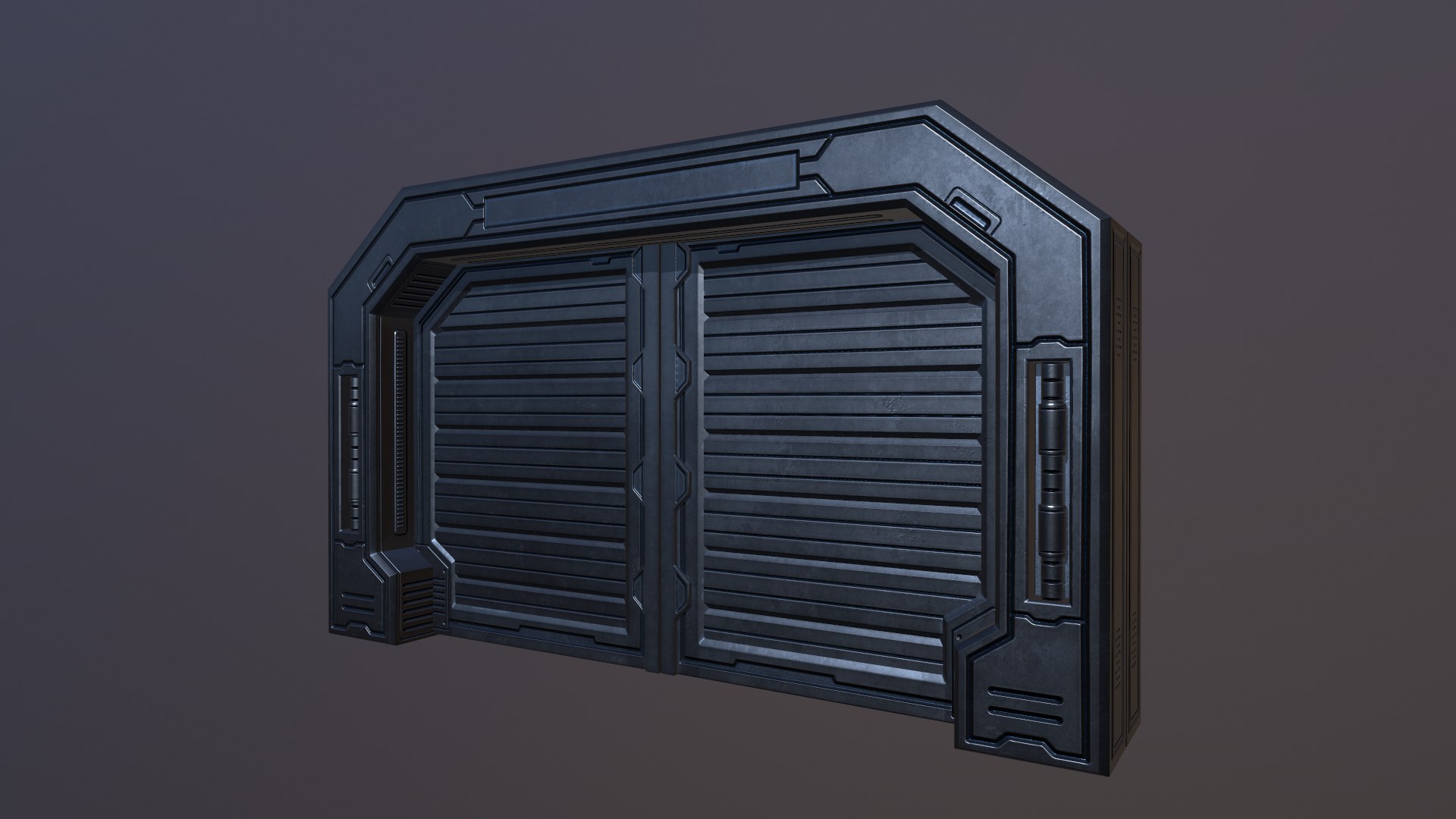 3D Door Metal Sci Model - TurboSquid 1688712